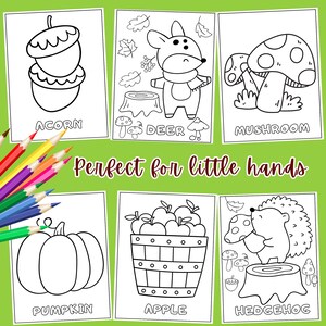 Autumn Fall Animal Coloring Pages, Autumn Coloring Sheets for ...