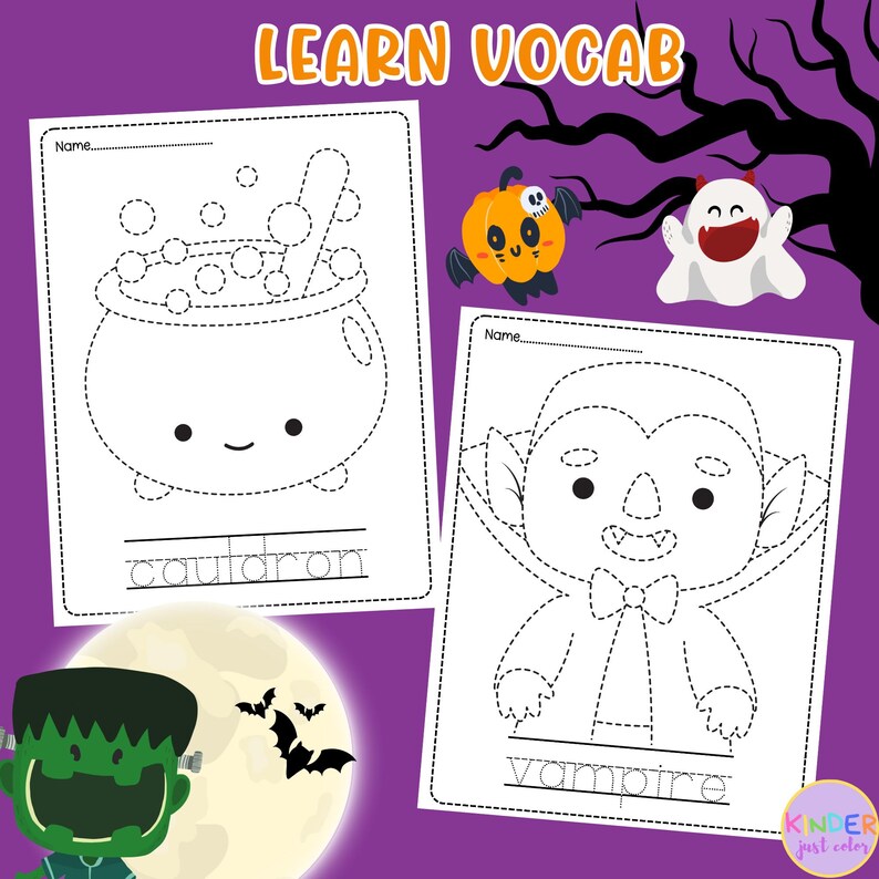 Tracing Worksheet Halloween Learning Line Practice Shape Tracing Sheets ...