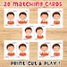 Emotion Matching Game: Feelings Flashcards, SEL Activity (printable PDF ...