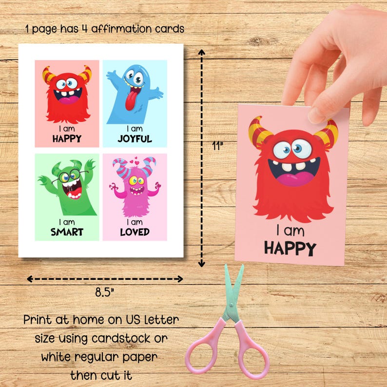 Positive Affirmation Cards for Kids | Printable Affirmation Cards ...