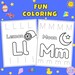 Alphabet Tracing & Coloring Pages, Upper Lower Case Letters ...