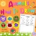 Learn to Draw Animals: Step-by-step Guide for Kids (printable) - Etsy