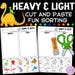 Heavy and Light Sorting Activities, Cut and Paste Activities, Weight ...