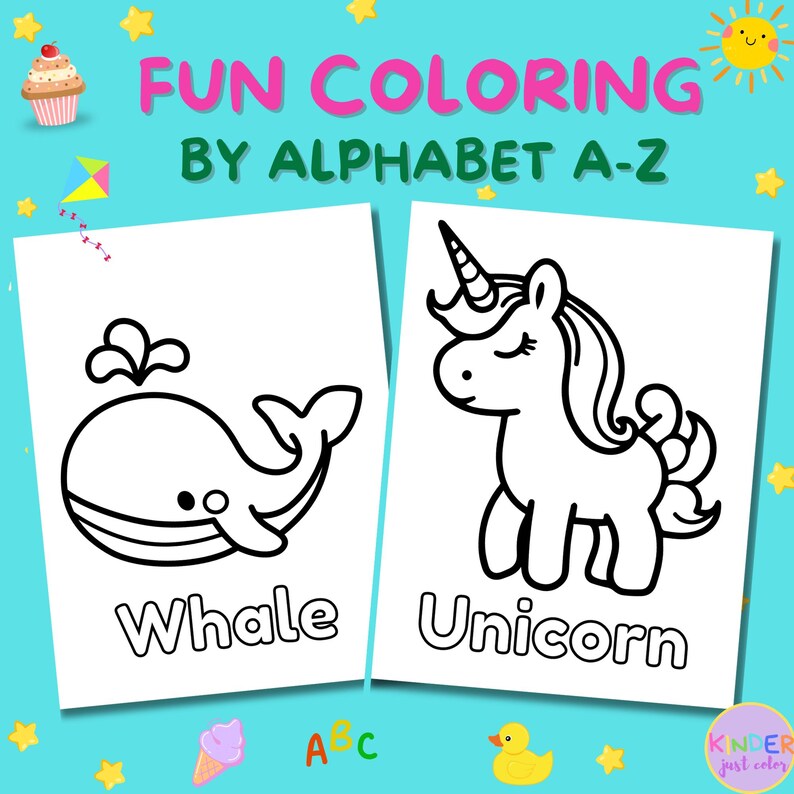 ABC Alphabet Coloring Pages Printable Preschool Kindergarten Alphabet ...