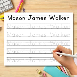 Personalized Name Tracing Worksheet: Handwriting Practice (PDF Download ...