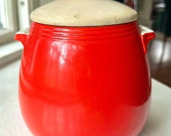 Red Delicious Apple Cookie Jar 1940's Ceramic Storage Decoration 8214 ...