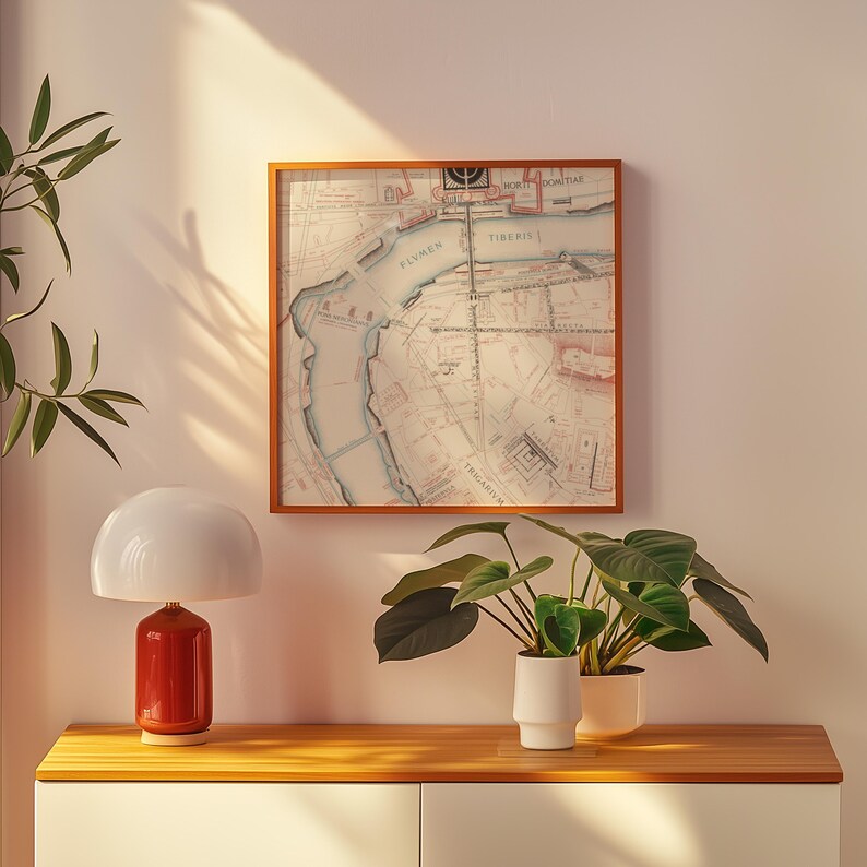 Vintage Ancient Roman Empire Map Illustration: Historical Cartography ...