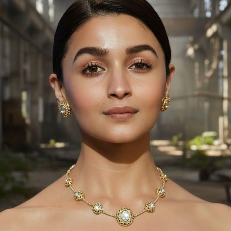 Indian Necklace Goldtone - Etsy