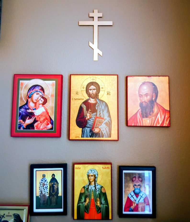 Orthodox Wall Cross: Steel, Orthodox and Budded Orthodox Cross, Icon ...