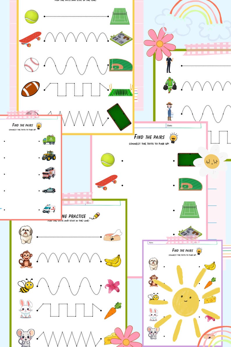 Printable Fine Motor and Logical Thinking Activities for Kids 2 PDF ...
