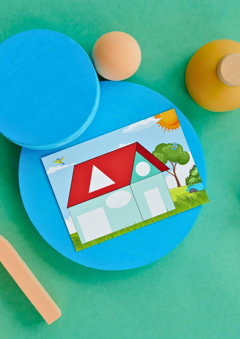 Color and Shape Matching Game for Kids. Cognitive Development ...