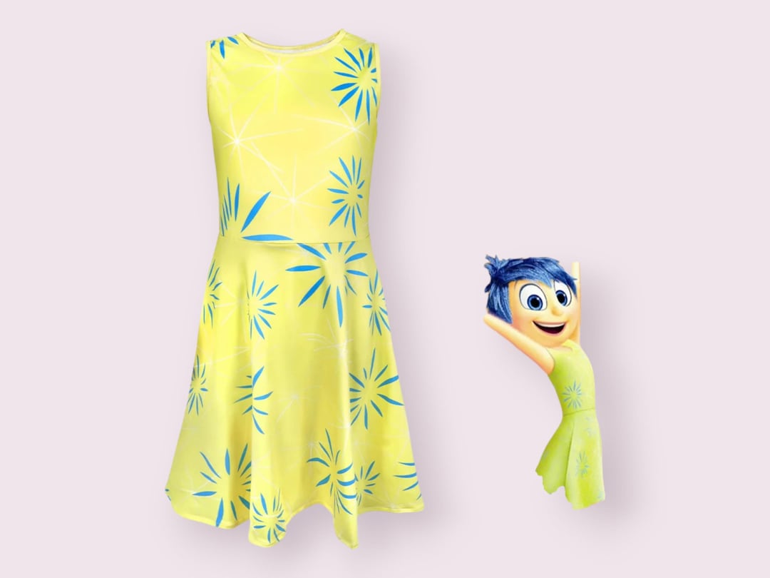 Inside Out Joy Costume Cosplay Outfit for Kids & Adults - Etsy