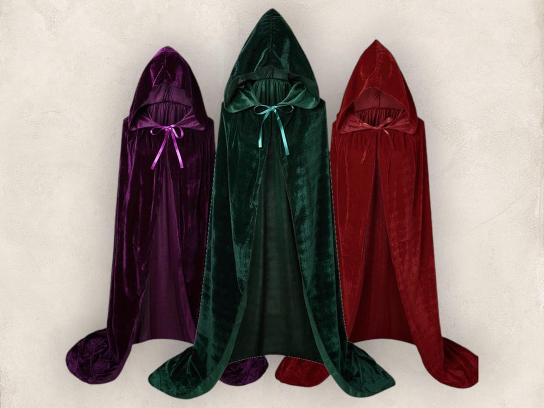 Hocus Pocus 2 Sanderson Sisters Witch Cloak Mary, Sarah Winifred Hooded ...