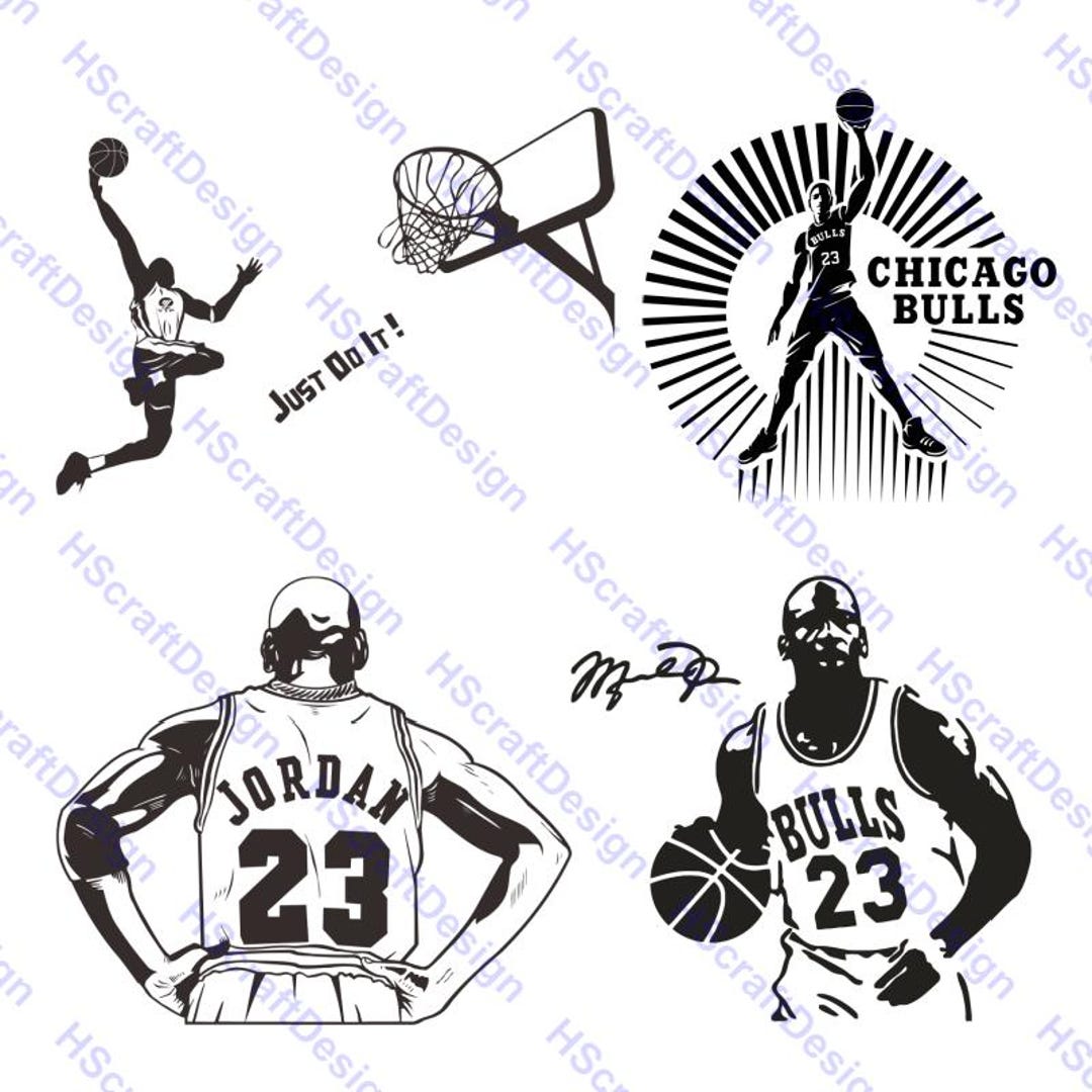 Michael Jordan Vector File Jordan SVG Instant Download Cricut PNG ...