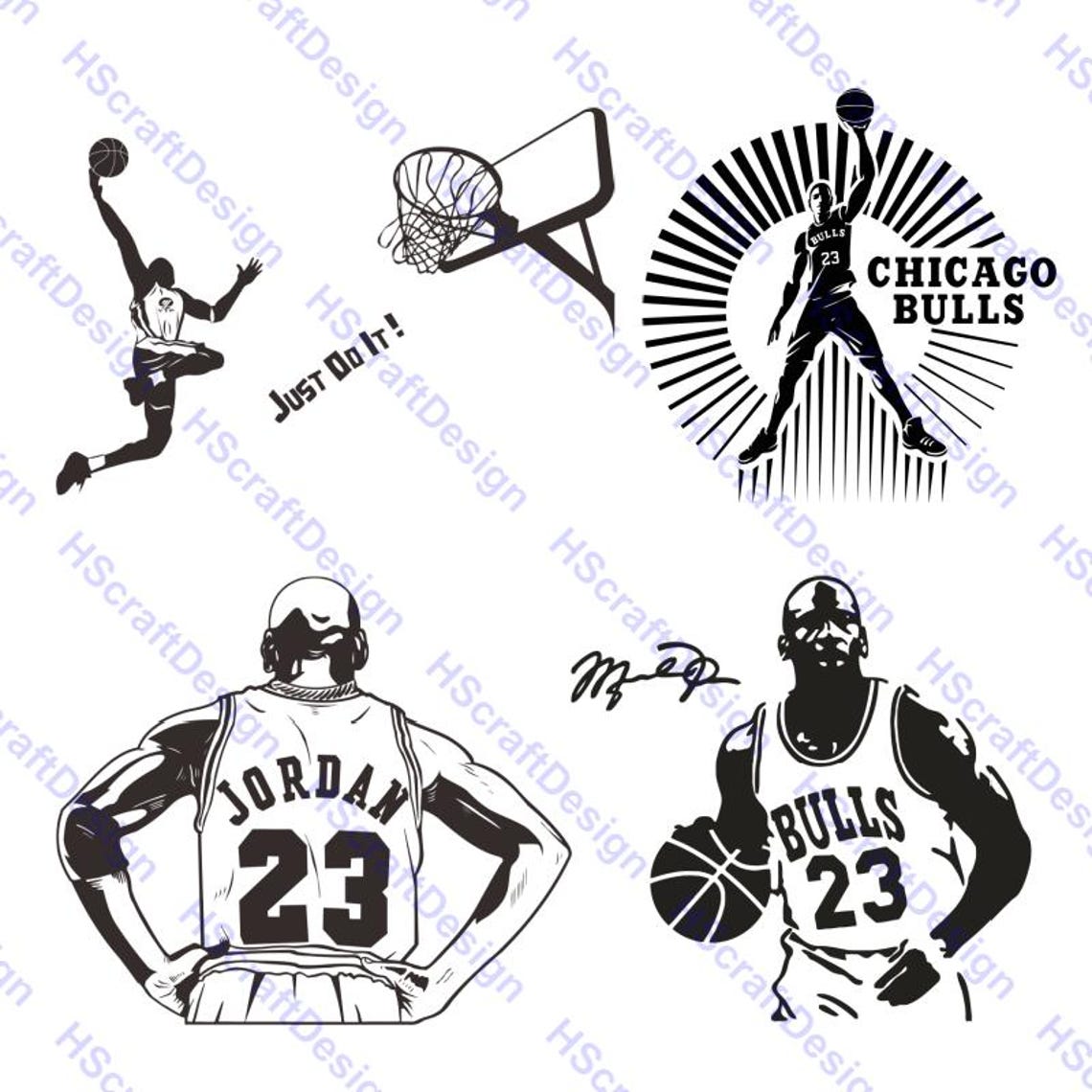 Michael Jordan Vector File Jordan SVG Instant Download Cricut PNG ...