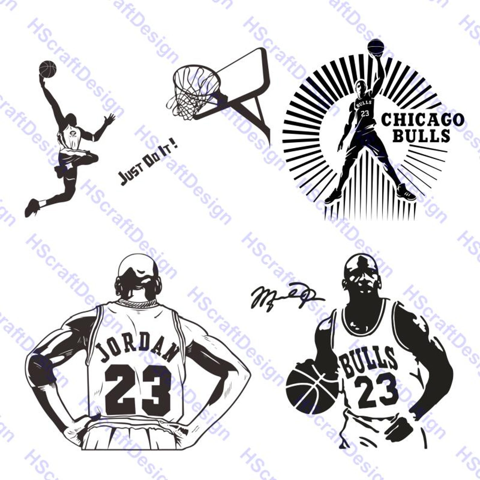 Michael Jordan Vector File Jordan SVG Instant Download Cricut PNG ...