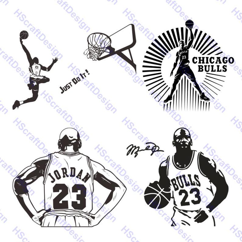 Michael Jordan Vector File Jordan SVG Instant Download Cricut PNG ...