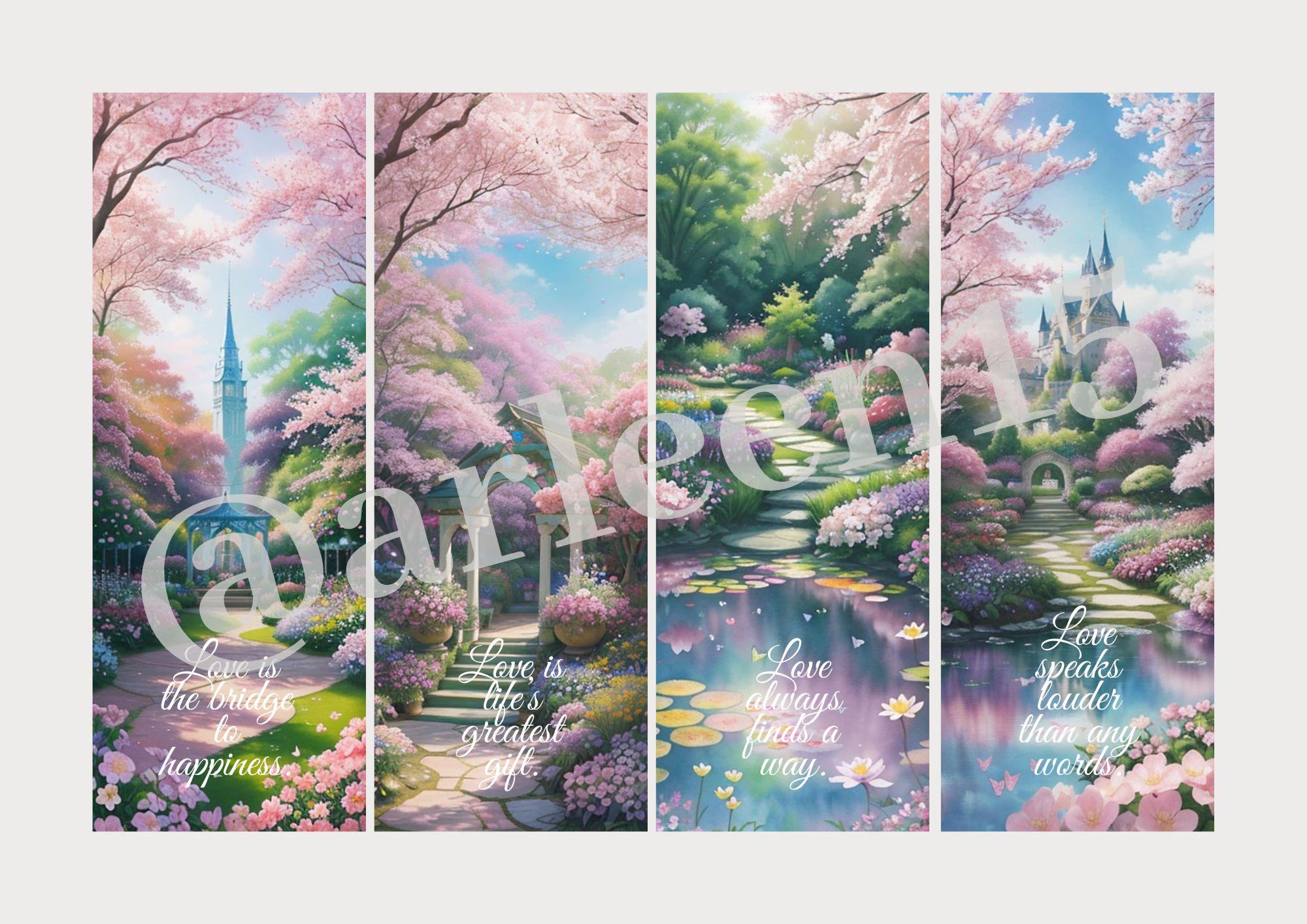 Printable LOVE Collectible PASTEL Bookmarks - Etsy