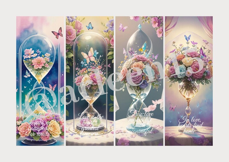 Printable LOVE Collectible PASTEL Bookmarks - Etsy