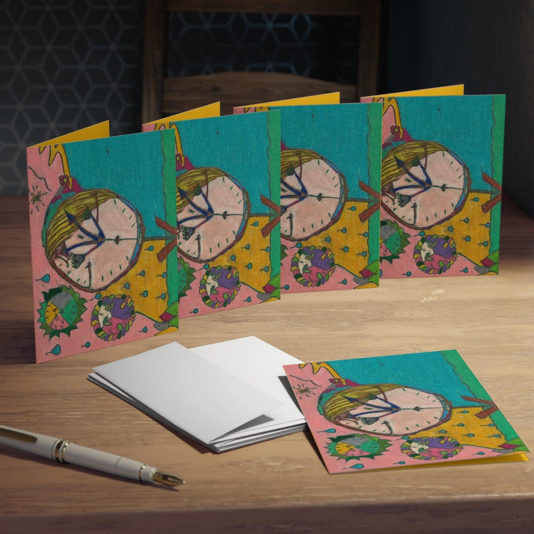 Wake up (timekeeper), Multi-design Greeting Cards (5-pack) (blank) - Etsy