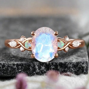 moonstone ring etsy