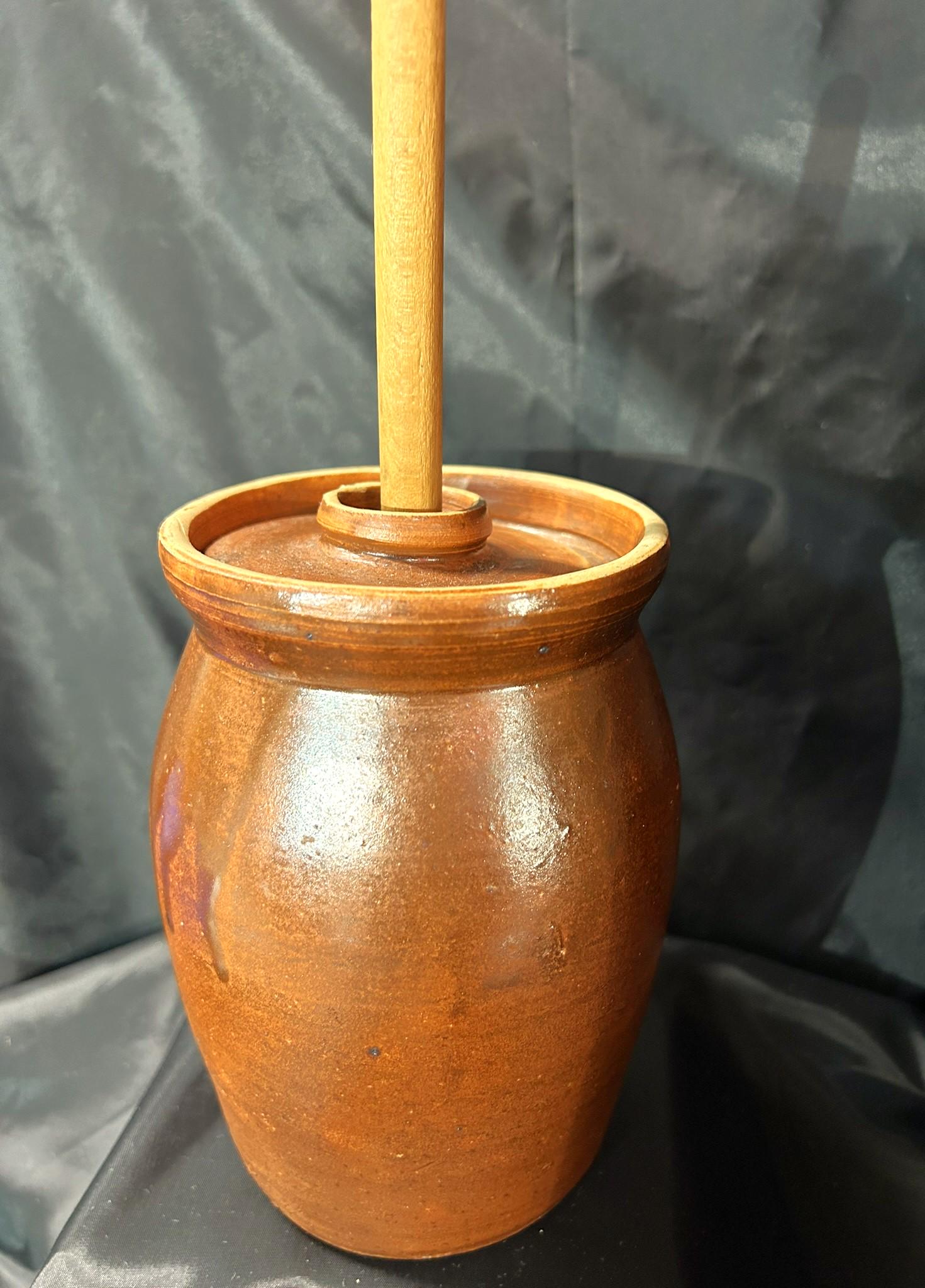 Vintage Crock/churn With Mop - Etsy