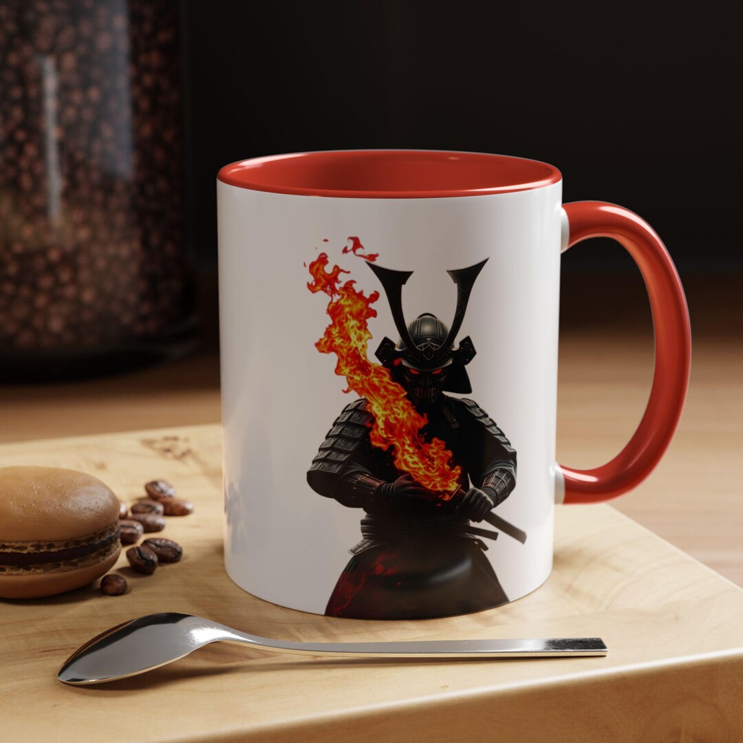 Samurai Full Blaze Accent Coffee Mug | 11oz - Etsy
