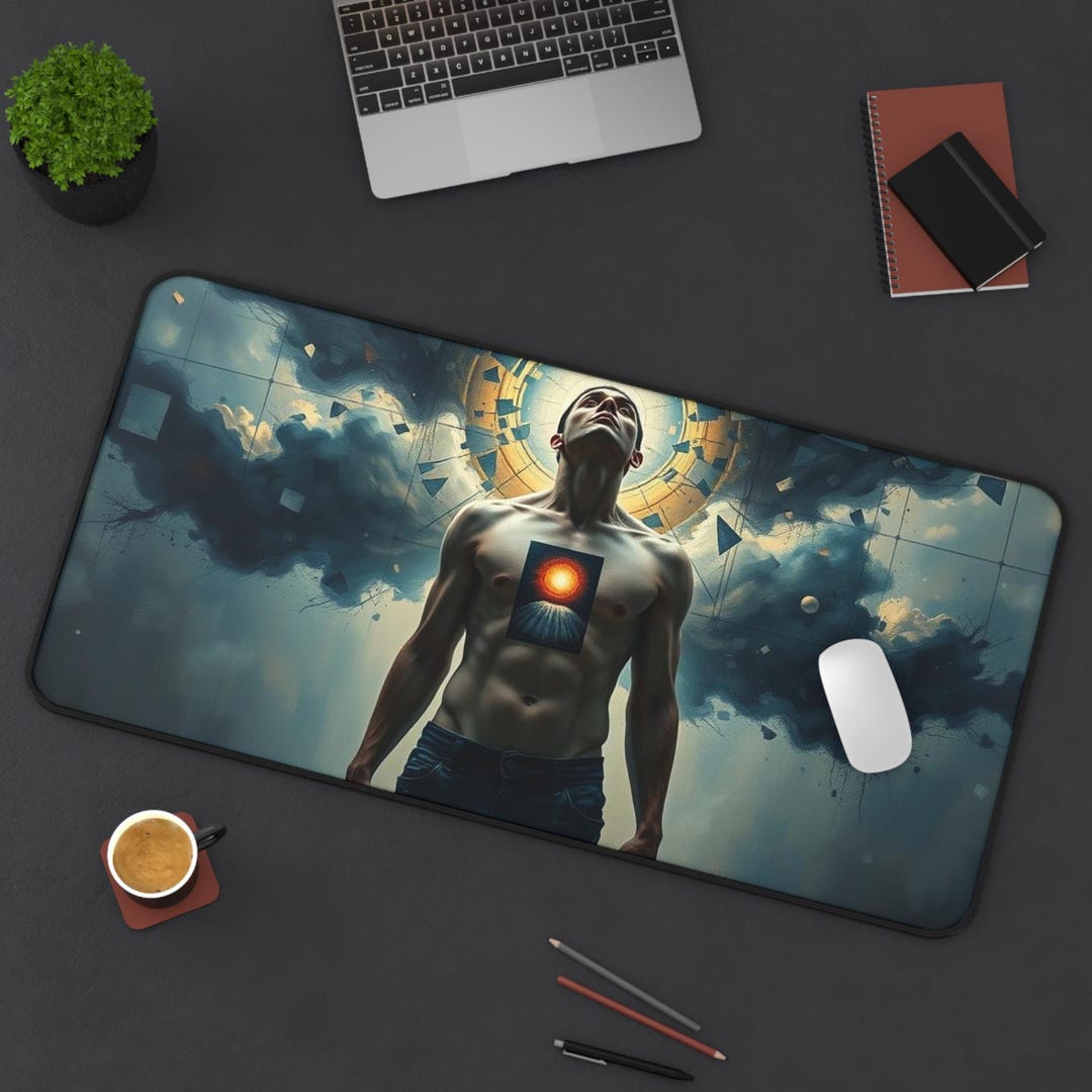 Abstract 'burden' Desk Mat: Non-slip Workspace Decor - Etsy