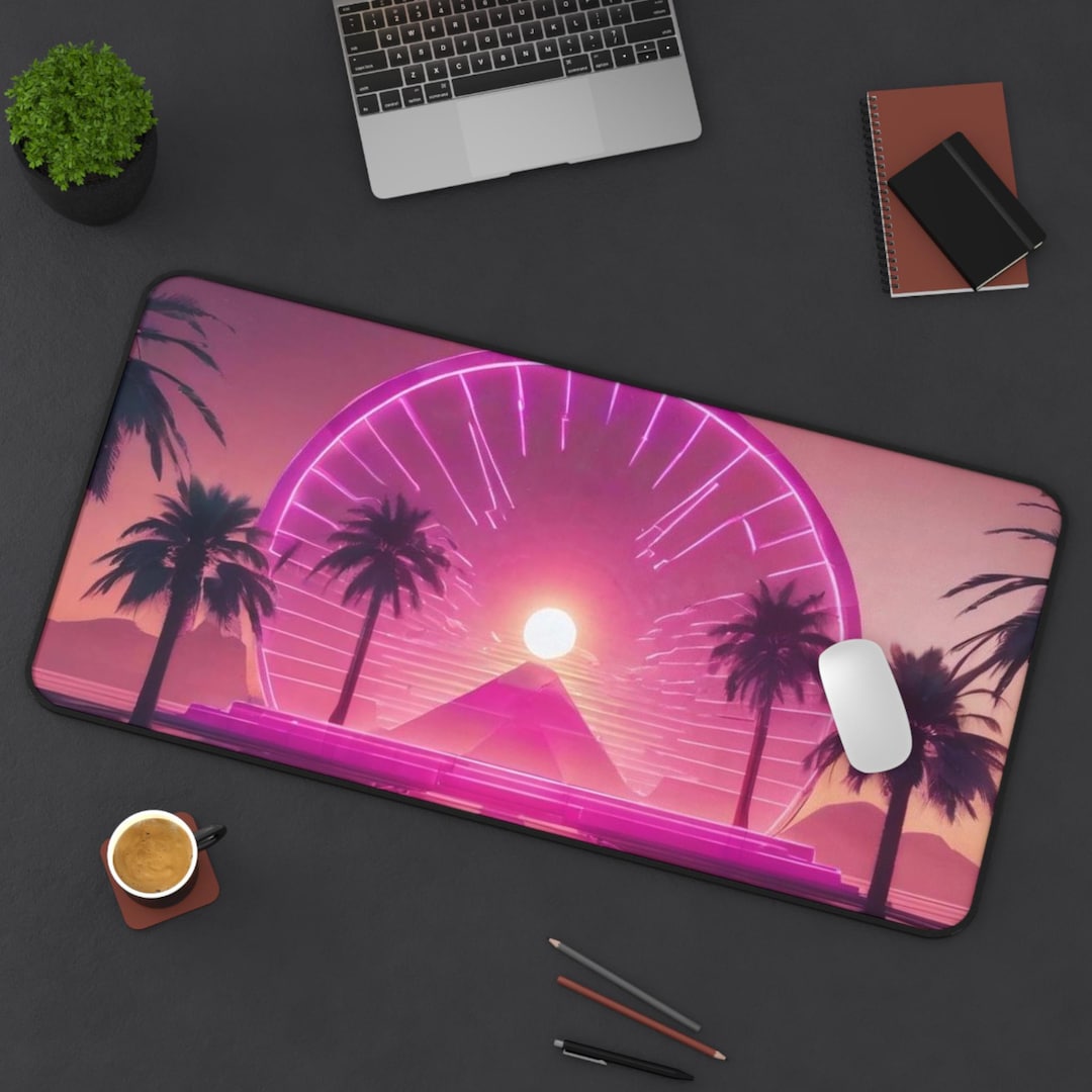 Desk Mat, Ray of Sun God, Sunbeam Desk Mat, Sun Deity Mouse Pad, Bright ...