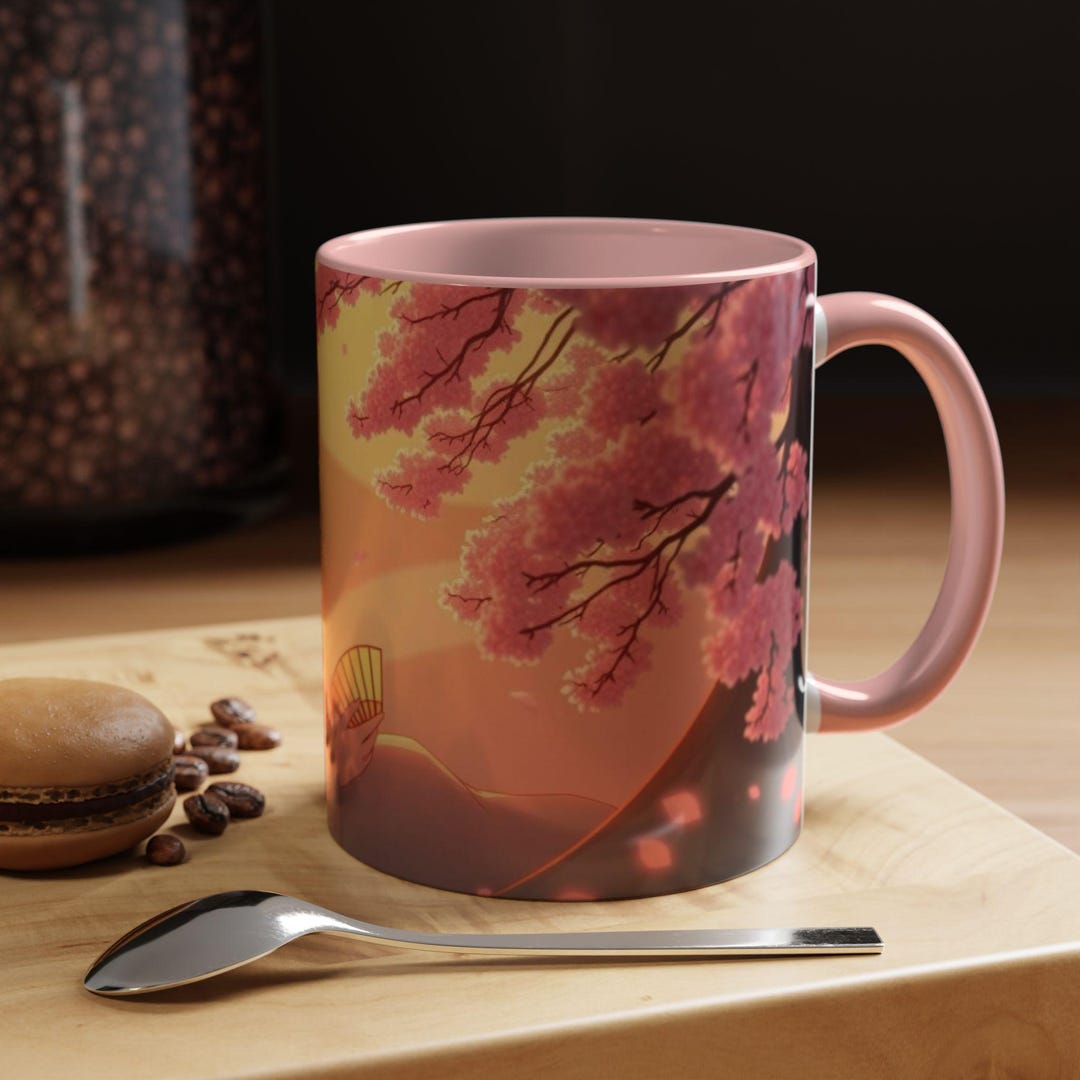 Japanese Tea Mug: Edo Elegance Sakura Ceramic Coffee Cup - Etsy