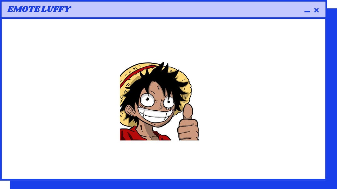 Luffy Emote - Etsy