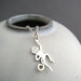 Tiny Silver Monkey Necklace. Small Sterling Silver Animal Pendant ...