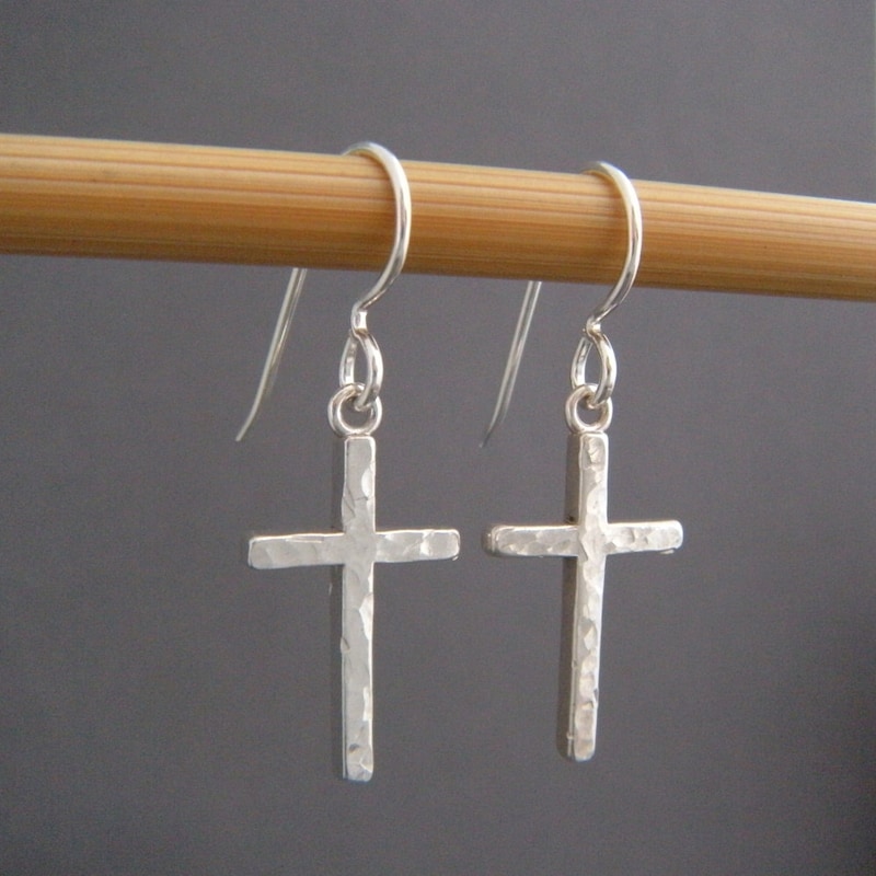 Cross Earrings - Etsy