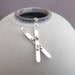 Tiny Sterling Silver Skis Necklace Small Winter Charm Womens Sports ...