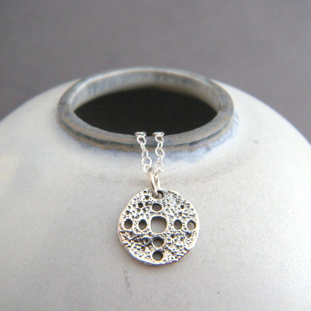 Small Sterling Silver Ancient Coin Necklace Tiny Replica Piece Rustic ...