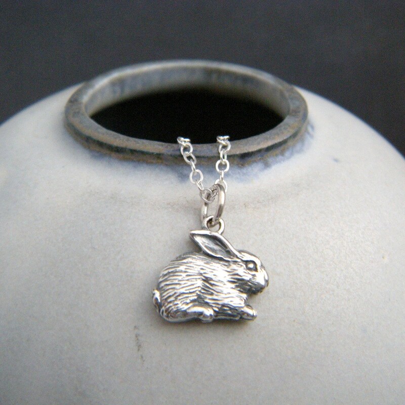 Rabbit Necklace - Etsy