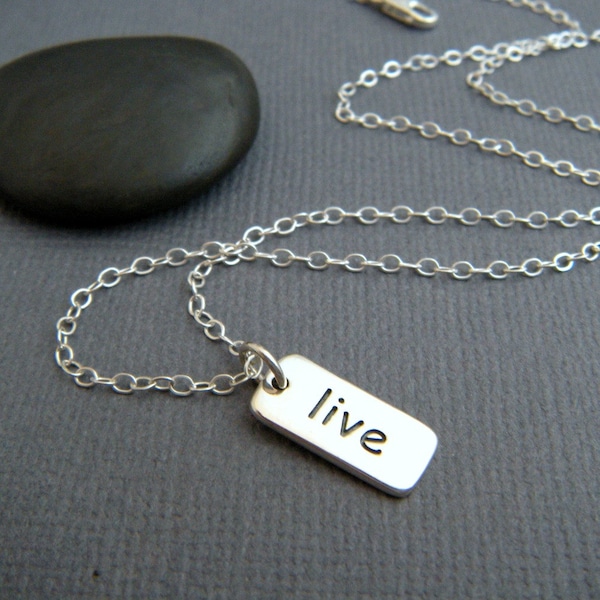Motto Necklace - Etsy