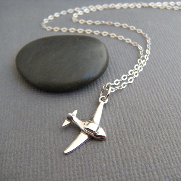 Airplane Necklace - Etsy