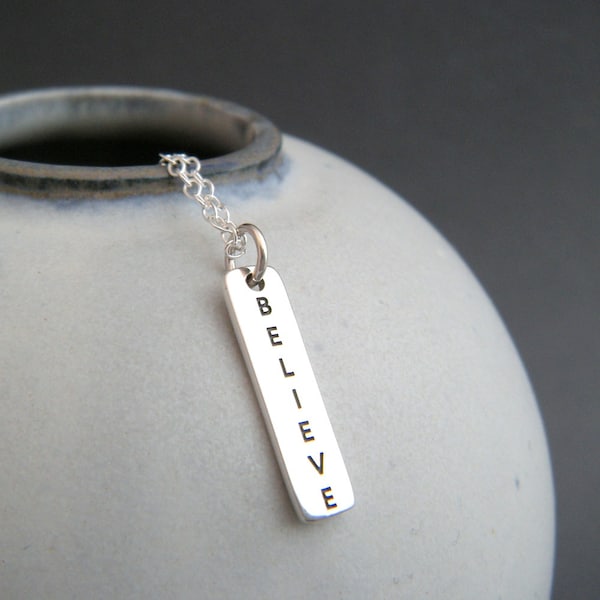 Believe Necklace - Etsy