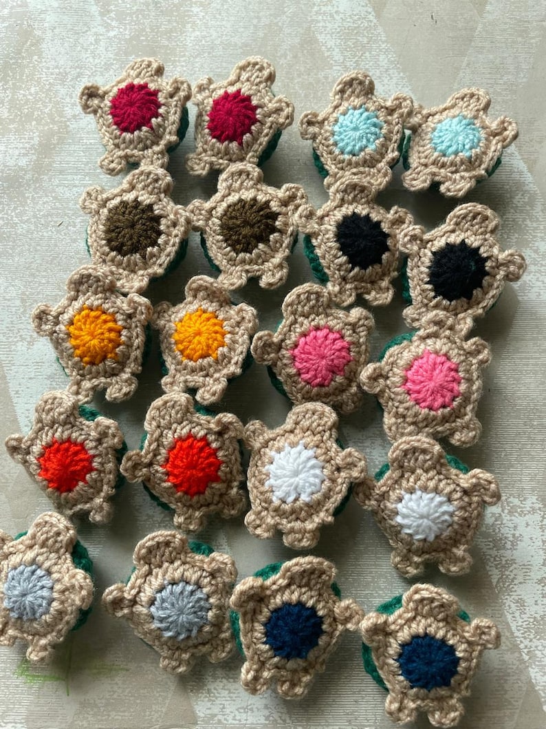 Turtle Memory Game Crochet Pattern - Etsy