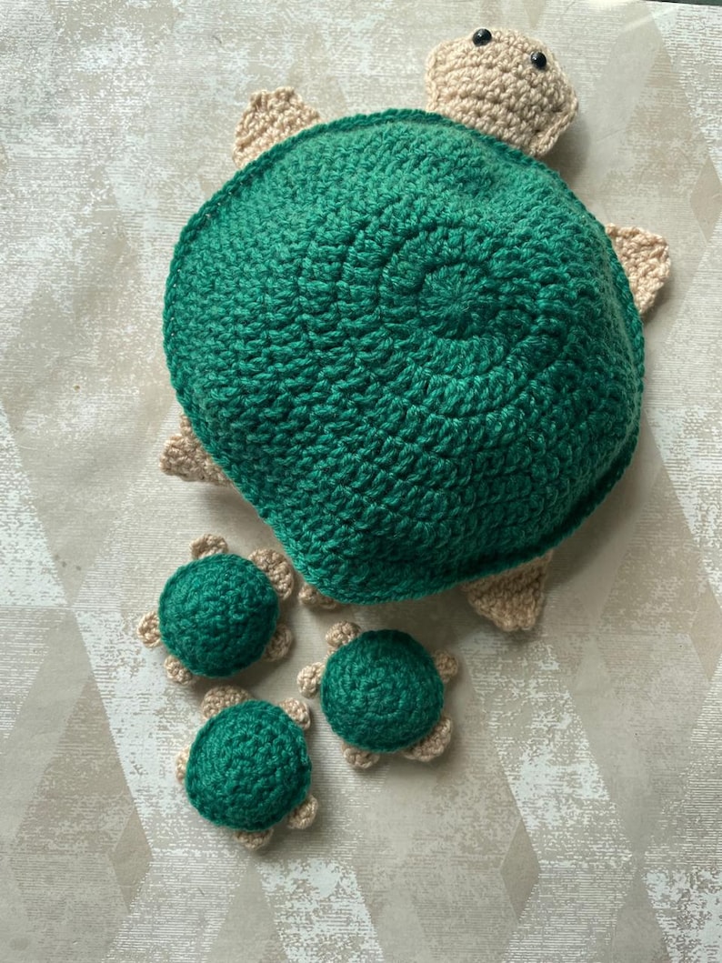 Turtle Memory Game Crochet Pattern - Etsy