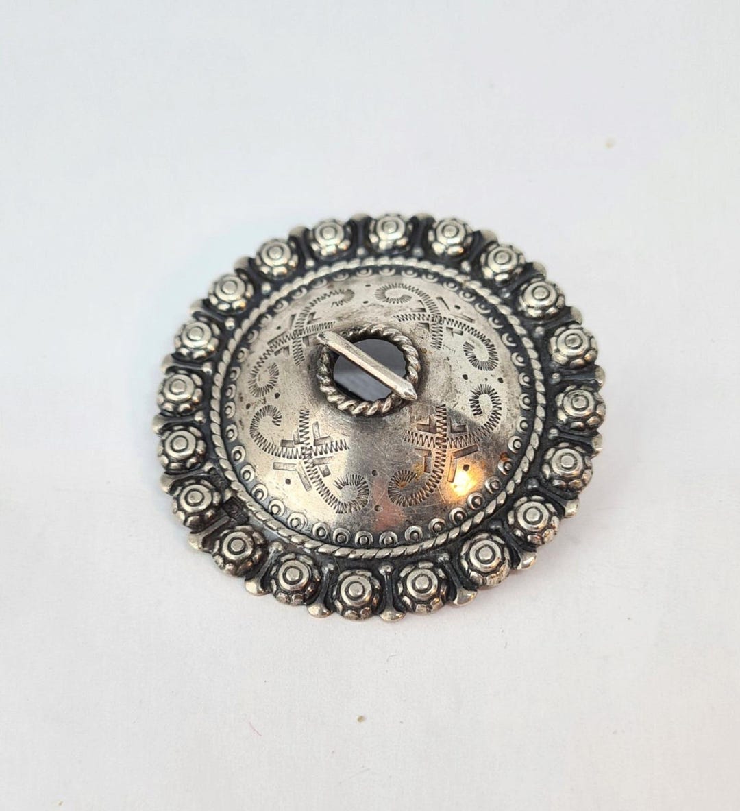 Vintage Sterling Silver Ethnic Brooch, National Latvia Pin Brooch ...
