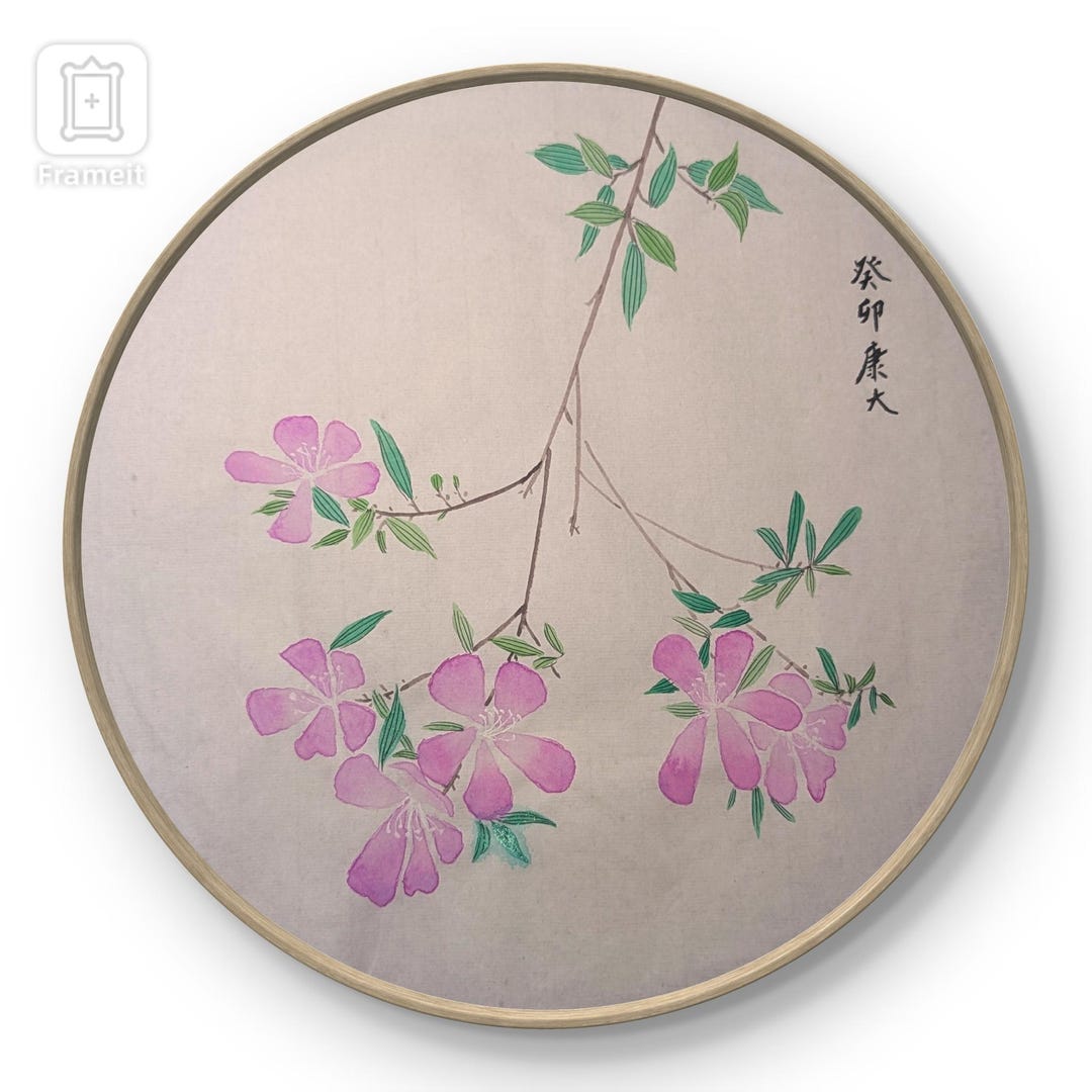 Original Mogu Chinese Watercolor Painting: Rhododendron Floral Art - Etsy