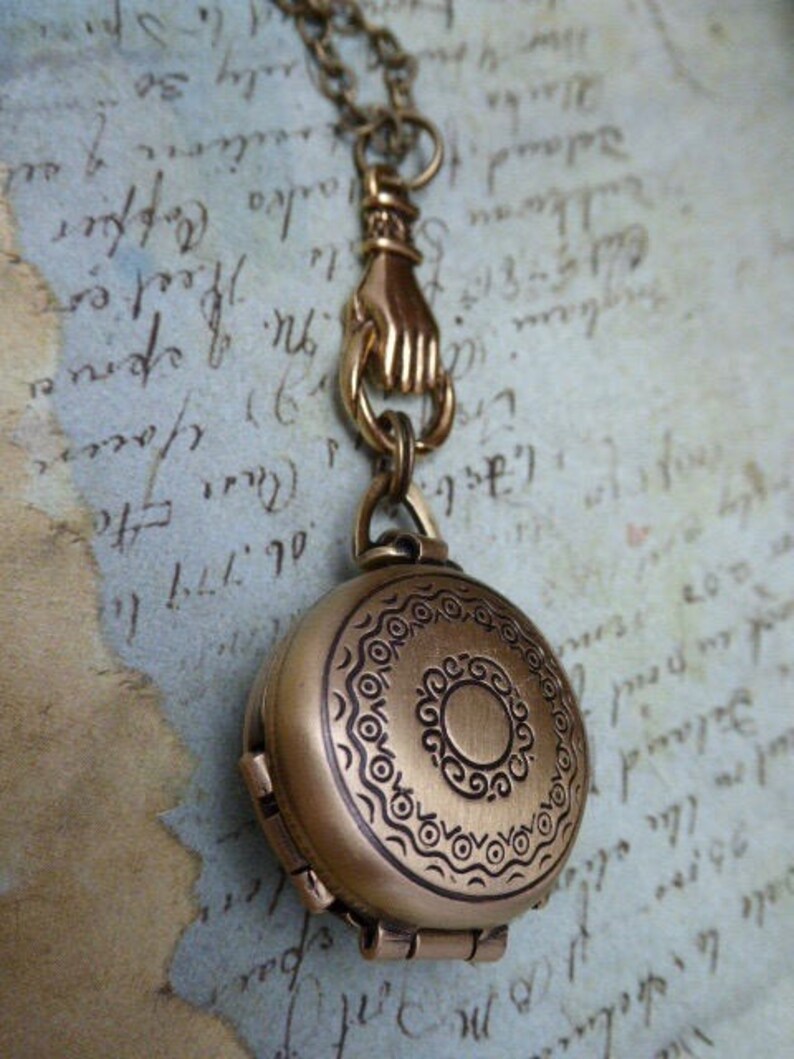 Steampunk Locket Necklace Watch Movement Swarovski | Etsy