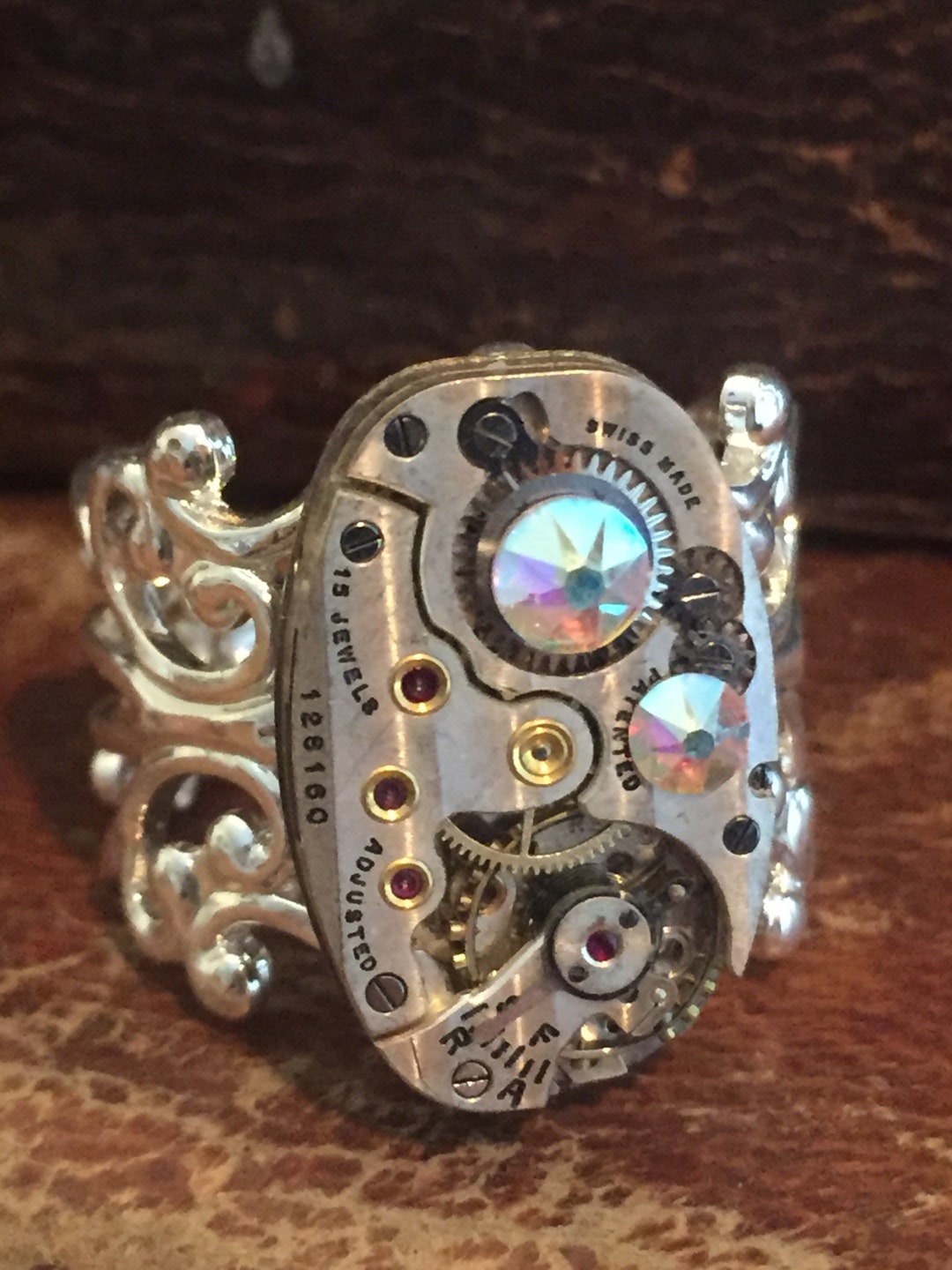 Back in Time XI- Steampunk Ring - Repurposed Recycled Beautiful ...