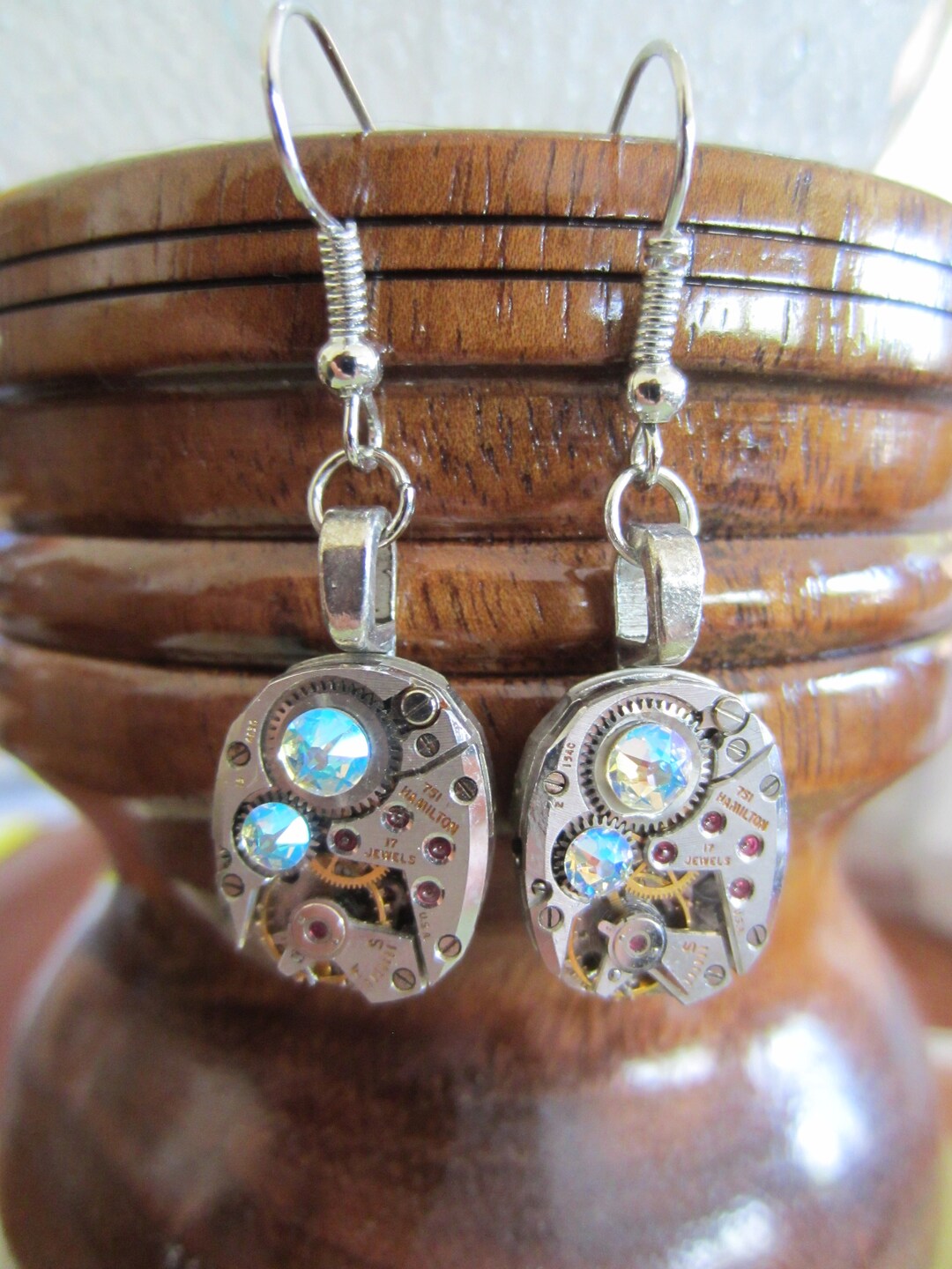 Steampunk Watch Earrings Almost Time Steampunk Earrings - Etsy