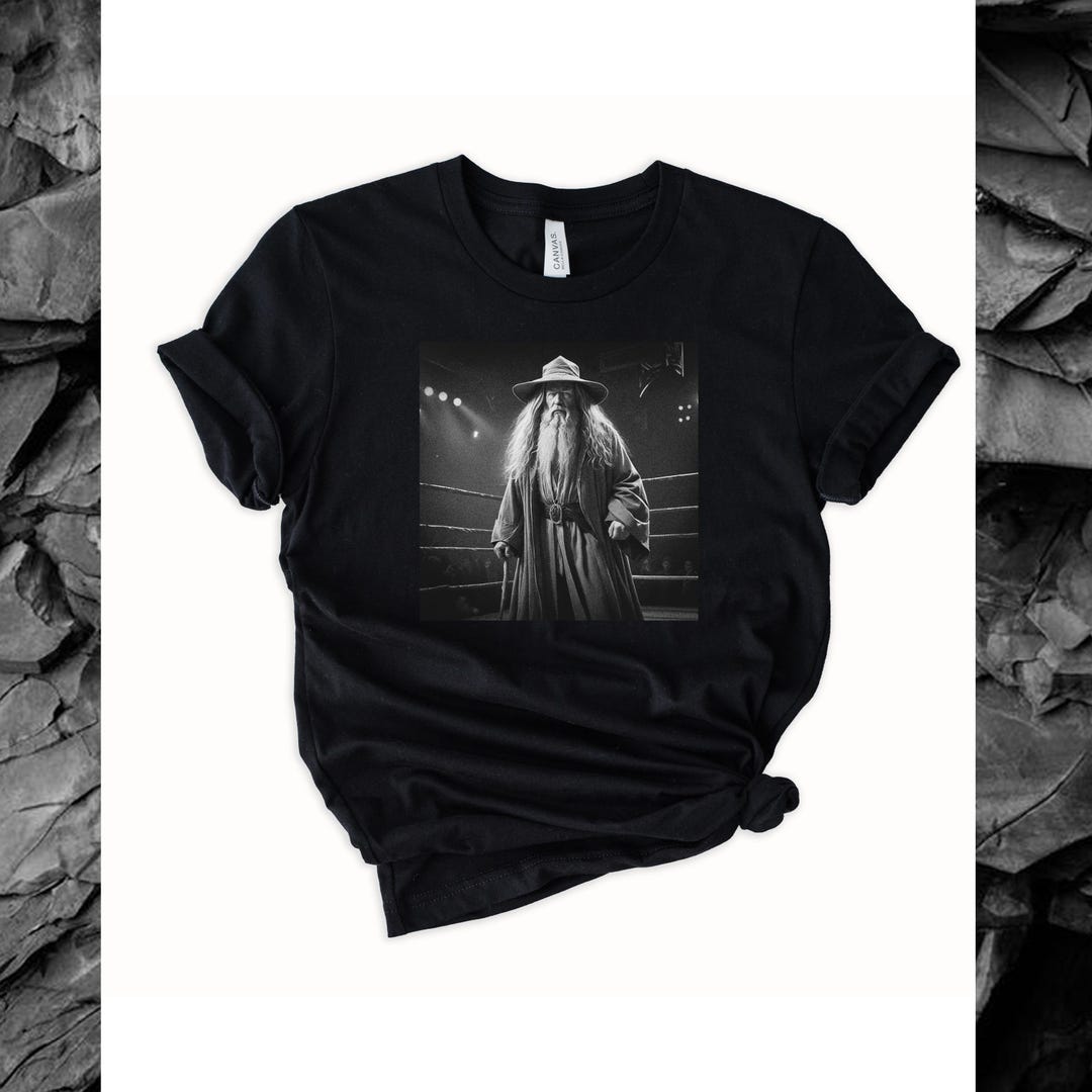 Gandalf Boxing Ring Funny Graphic Tee Shirt Halloween Inspired Vintage ...