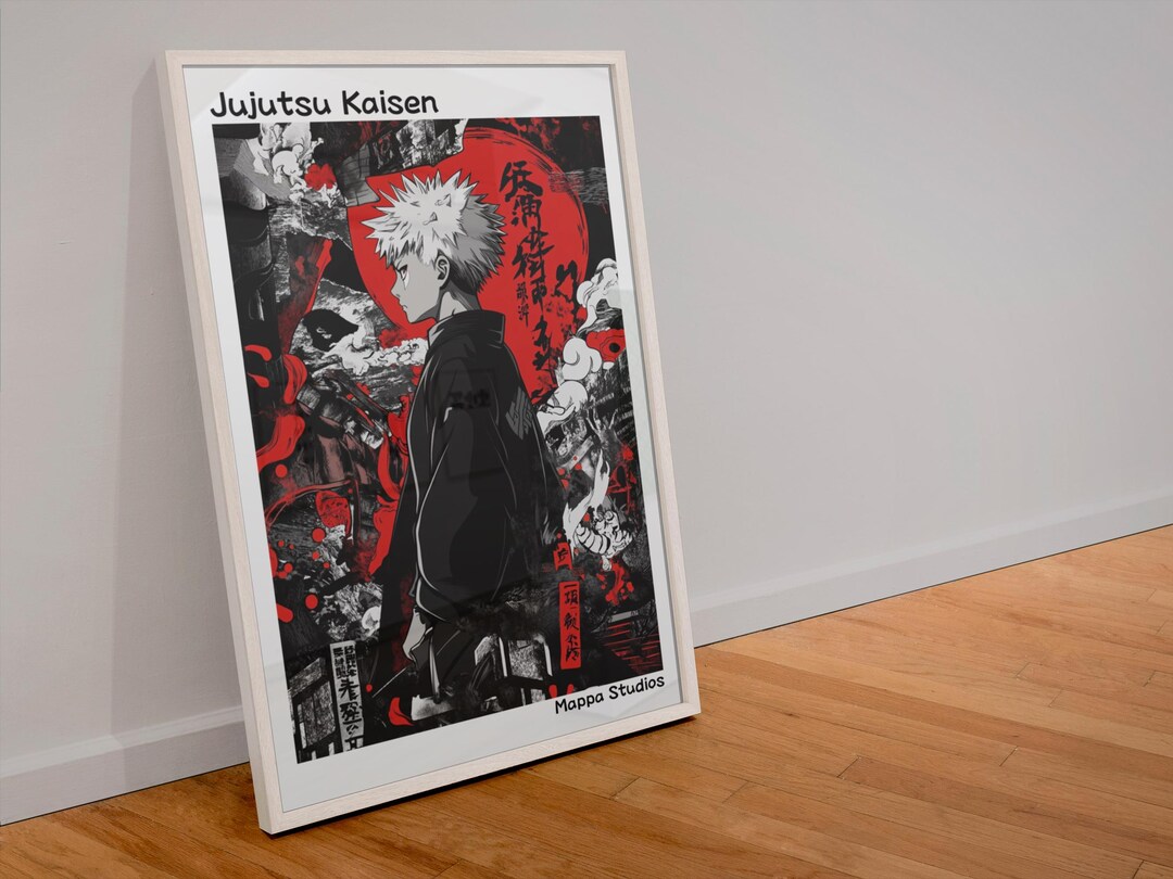 Jujutsu Kaisen Anime Poster Vintage Retro Minimalist Print Manga Art ...