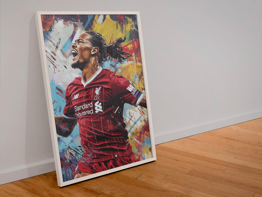 Virgil Van Dijk Liverpool FC Wall Art Poster Iconic Football Print of ...