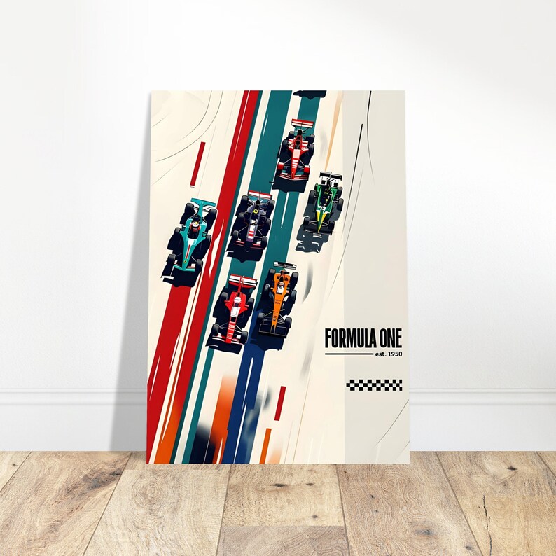 Formula 1 Poster F1 Art Work Unique Art Print for Racing Enthusiasts - Etsy